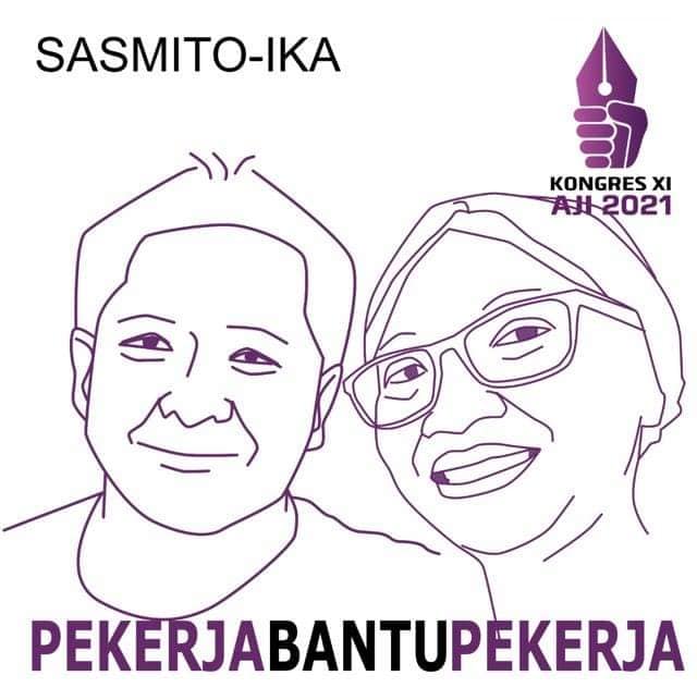 Sasmito-Ika Pimpin AJI Indonesia Lewat Kongres Virtual | Barta1.com